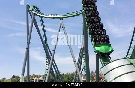 The Incredible Hulk Roller Coaster in Marvel Super Hero Island at ...