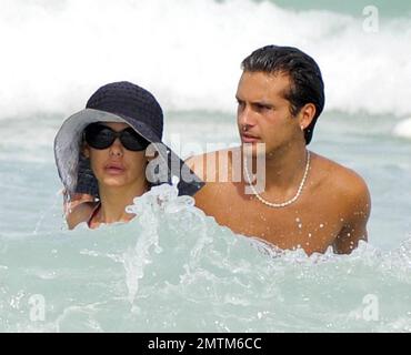 Playboy model Shauna Sand and her boyfriend Danny Dahan leaving Koi ...