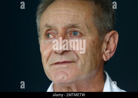 Former NYPD detective Anthony Senft poses for a picture at his home in ...