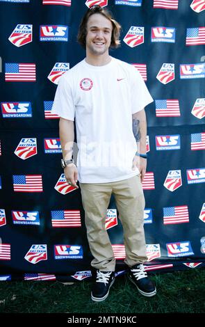 Olympic snowboarder Louis Vito at the Los Angeles Ski and Snowboard ...