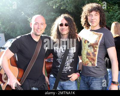 Andy Robbins of the UK hard rock band Skin performs live during the ...