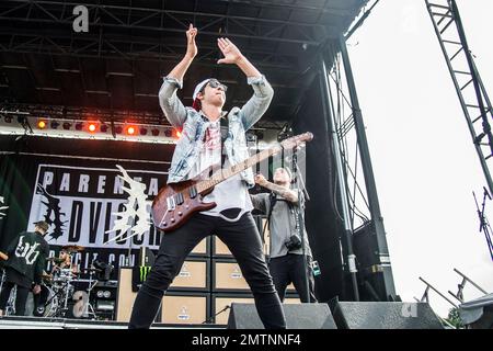 Christopher Linck of Attila performs at Rock On The Range Music ...