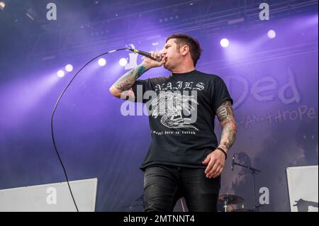 Joe Cotela of Ded performs at Rock On The Range Music Festival on ...