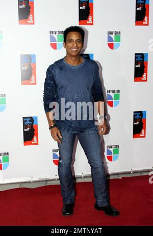 Jon Secada at the epic recording of "Somos El Mundo," the Spanish ...