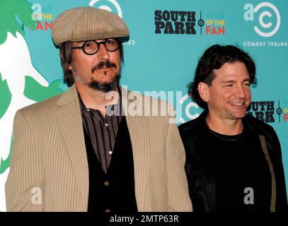 Musician Les Claypool (L) arriving at "South Park's" 15th Anniversary ...