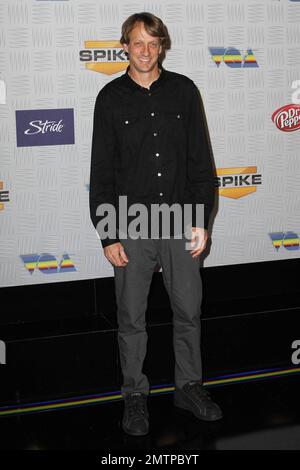 Skateboarder Tony Hawk arrives at Spike TV's 2010 Video Game Awards ...