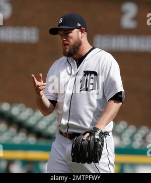 Detroit Tigers relief pitcher Alex Lange throws against the Chicago ...