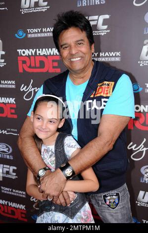Erik Estrada and his daughter Francesca at Stand Up For Skateparks at ...