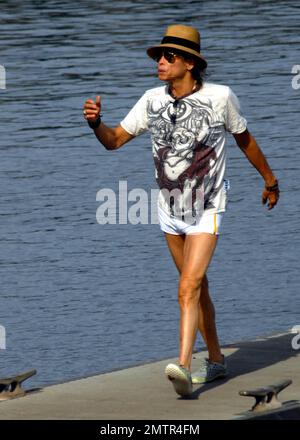 Aerosmith rocker and "American Idol" judge Steven Tyler, who was ...