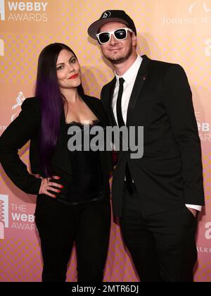 Corinne Leigh, left, and Rob Czar, right, attend the 21st Annual Webby ...
