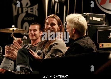 Gaving Rossdale, Chris Traynor and Corey Britz of Bush at day 3 of the ...