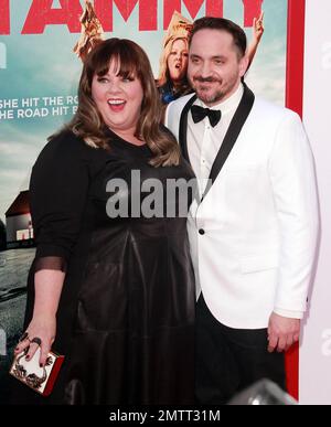 Ben Falcone amd Melissa McCarthy at the premiere Of Warner Bros ...