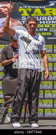 Boxer Ronald 'Winky' Wright (51-5-1, 25 KO's) walks in for the official ...