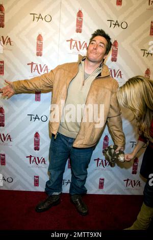 John Mosley on the red carpet at the Tava Sparkling Beverage launch at ...