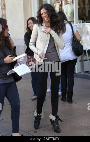 Celebrities at The Grove for television show 'Extra' Featuring: Loni ...