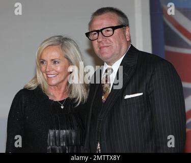 Ray Winstone and wife arrive at the UK Premiere of Elfie Hopkins, Vue ...