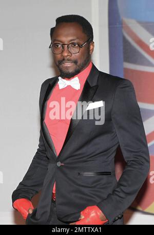 Will.I.Am 2012 Brit Awards held at the O2 Arena - Arrivals. London ...