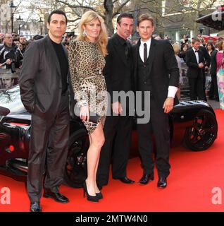 (L-R) Adrian Paul, Meredith Ostrom, former boxer Gary Stretch and Lee ...