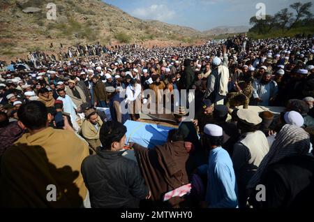 kohat, Khyber Pakhtunkhwa, Pakistan: January 30, 2023, People attend ...