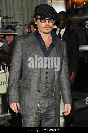 Johnny Depp at "The Rum Diary" NYC premiere at the Museum of Modern Art ...