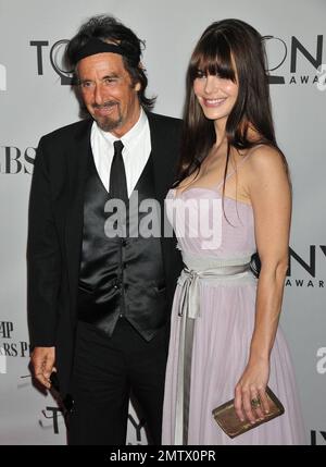 Al Pacino and Lucila Polak The 65th Annual Tony Awards, held at Beacon ...