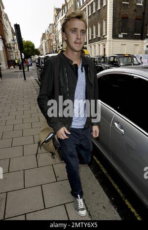 Tom Felton, who plays Draco Malfoy in the Harry Potter movies attends a ...