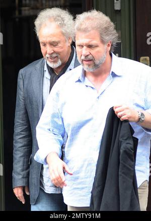 EXCLUSIVE!! Veteran singer Tom Jones, 70, and son Mark Woodward, 53 ...