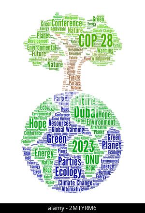 COP 28 in Dubai United Arab Emirates symbol Stock Photo - Alamy