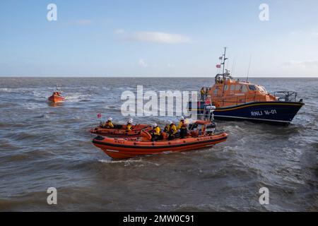 Walton on the Naze, RNLI ALB Tamar class lifeboat 1601 Stock Photo - Alamy