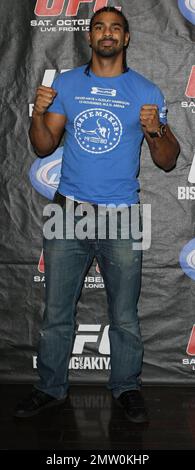 British pro boxer David Haye attends Ultimate Fighting Championship ...