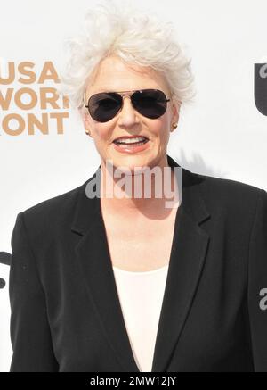 Sharon Glass attends the USA Network's New York 2012 Upfront held at ...