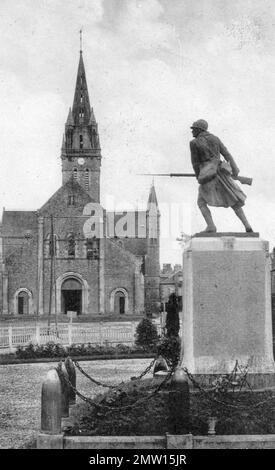 WW1 memorial Sourdeval Normandy france Stock Photo - Alamy