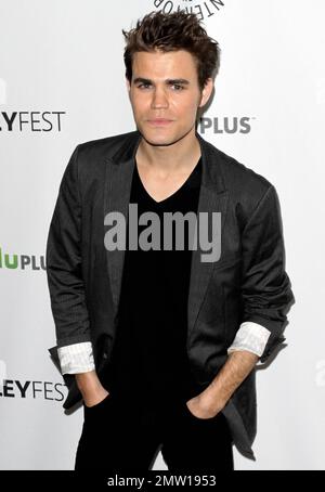 Actor Paul Wesley arriving at Paleyfest 2012 at the Saban Theatre in ...