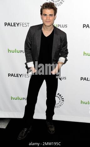 Actor Paul Wesley arriving at Paleyfest 2012 at the Saban Theatre in ...