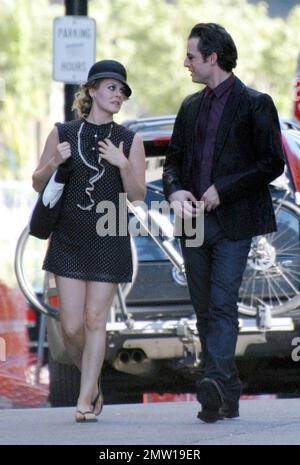 EXCLUSIVE!! Alicia Silverstone and Justin Ritter chat between takes on ...