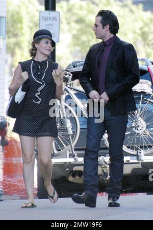 EXCLUSIVE!! Alicia Silverstone and Justin Ritter chat between takes on ...