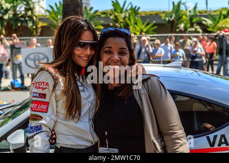 American actress Vanessa Marcil at the 2014 Toyota Celebrity/PRO Race ...