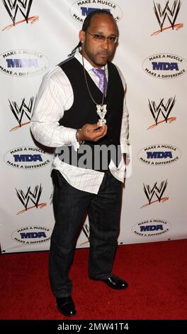 WWE Superstar MVP (aka Montel Vontavious Porter) poses on the red ...