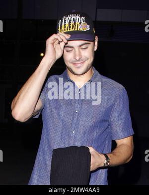 Actor Zac Efron was spotted showing his team support by sporting a ...