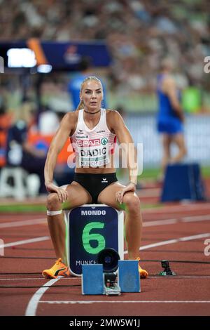 Ivona Dadic participating in the 200 meters of the European Athletics ...