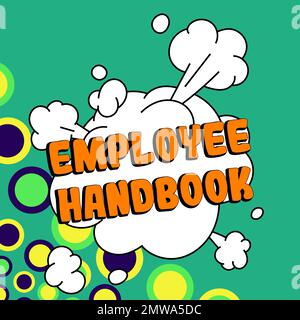 Conceptual caption Employee Handbook. Conceptual photo Document that ...