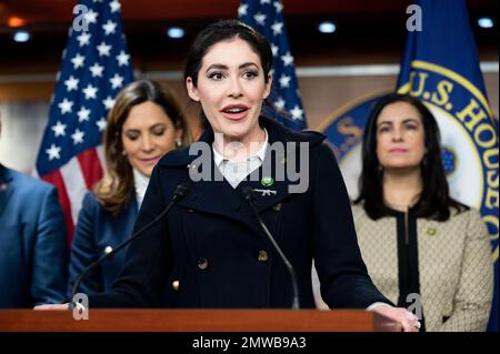 U.S. Representative Anna Paulina Luna (R-FL) speaking at a ...