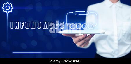 Conceptual caption Infonomics. Word for visual image used to represent ...