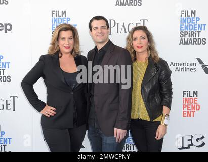 Producers, from left, Pouya Shahbazian, Melissa hook, and Alice ...