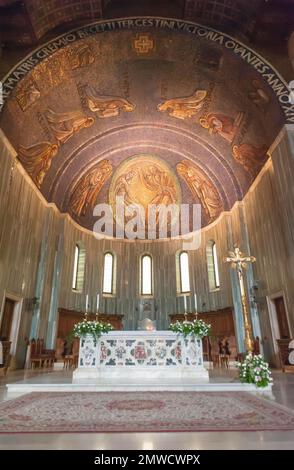 Coronation of the Virgin Mary, Main altar in Parish church in St ...