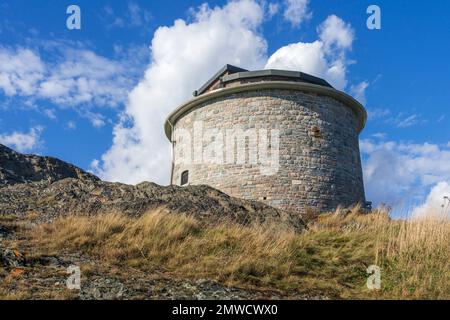 The historic Martello Tower in St. John, New Brunswick, Canada Stock ...