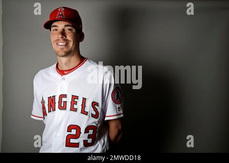 This is a 2017 photo of left fielder Ramon Flores of the Los Angeles ...