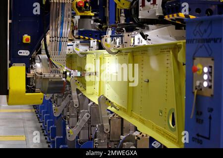 New automated machines assemble Boeing 737 MAX wing spars, the long ...