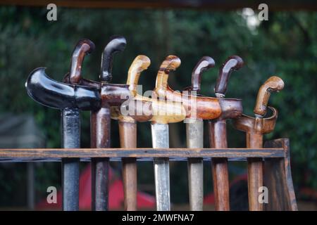Keris with a natural background. Keris is one of the indonesian ...