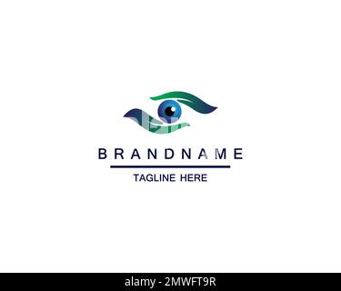 Eye Care vector logo design Branding Identity Corporate Stock Vector ...